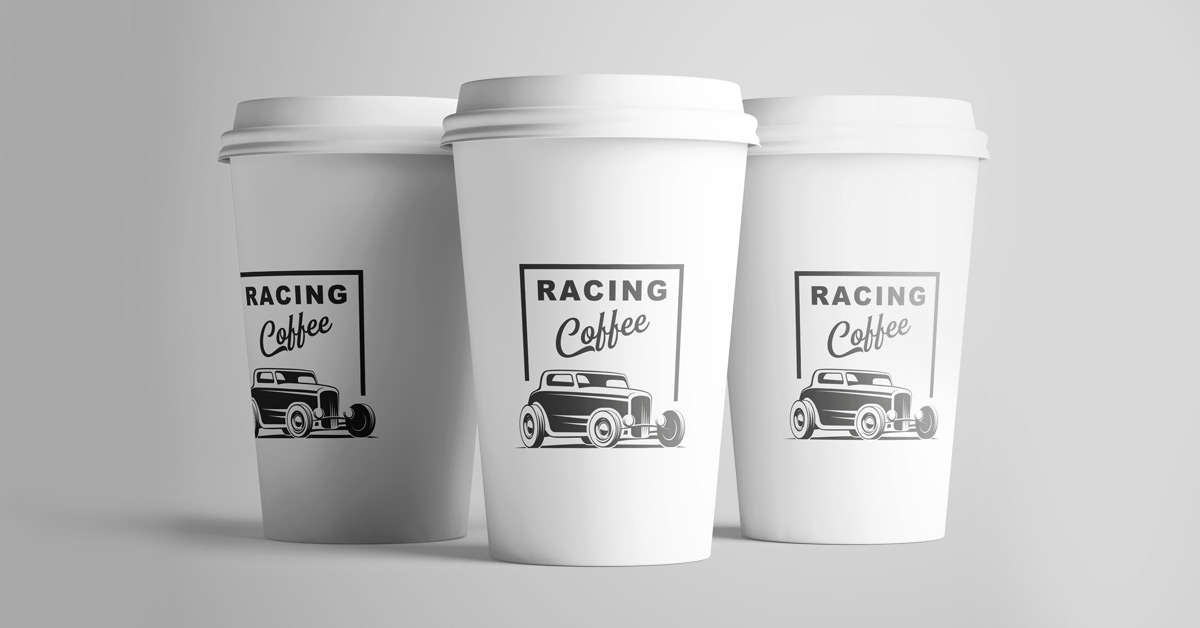 Logo Racing Coffee • Agentura maveb